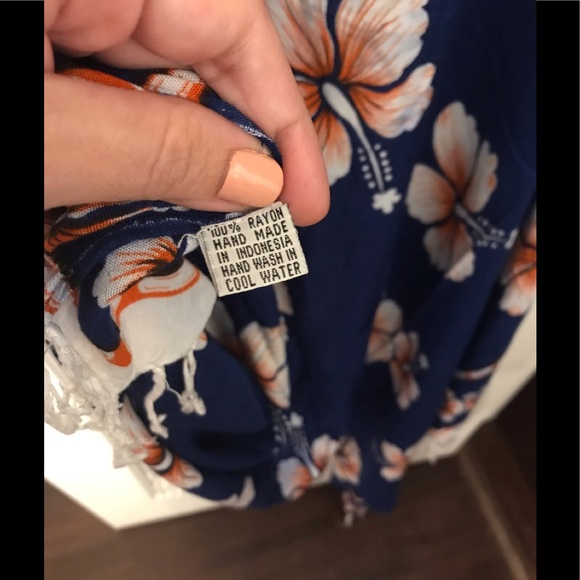Vintage | Swim | Vintage Hawaiian Print Sarong Full Body Length | Poshmark
